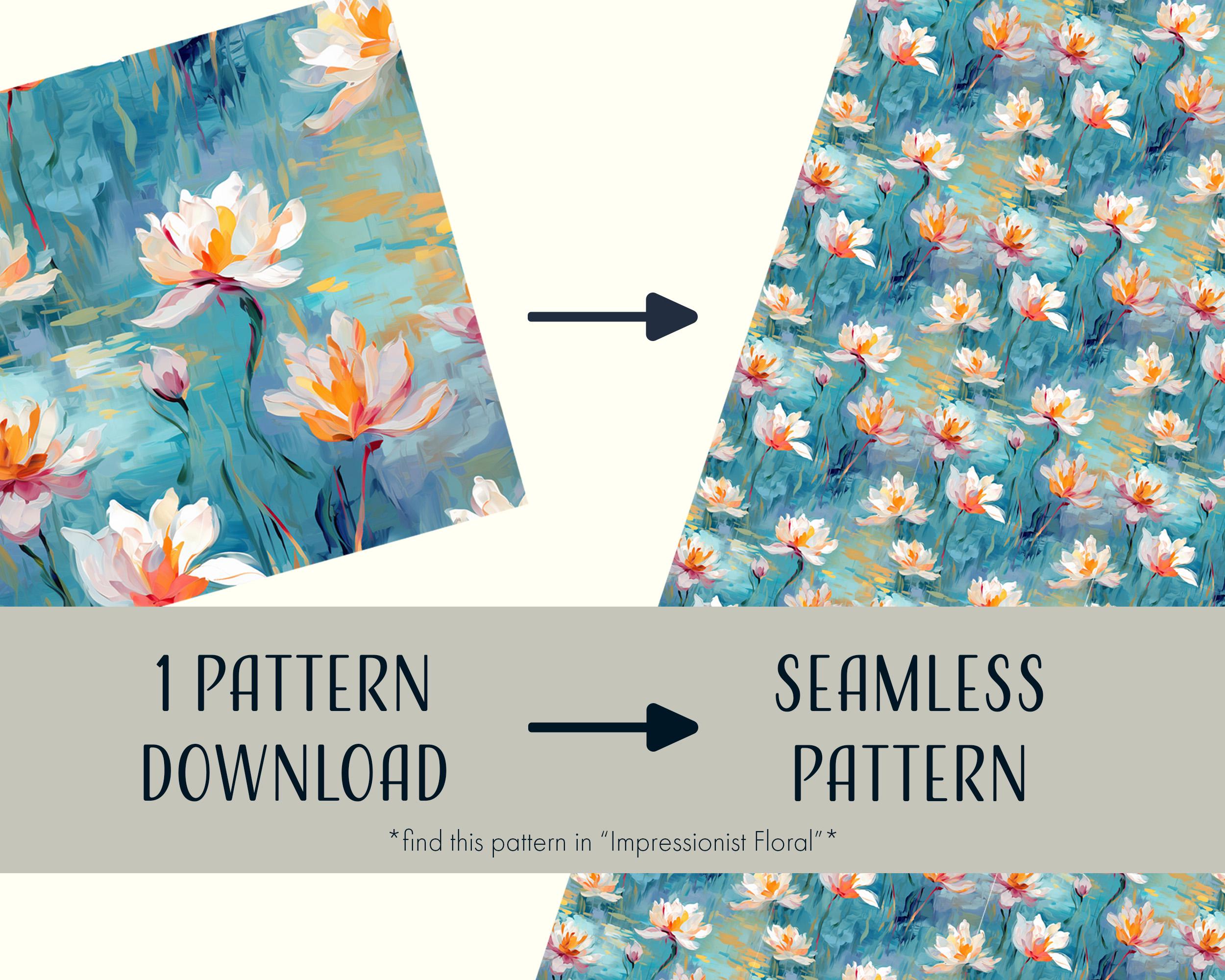 Blue Geo Seamless Patterns, Printable Digital Paper, Commercial Use ...