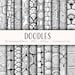 Doodles Seamless Patterns, Printable Digital Paper, Commercial Use ...
