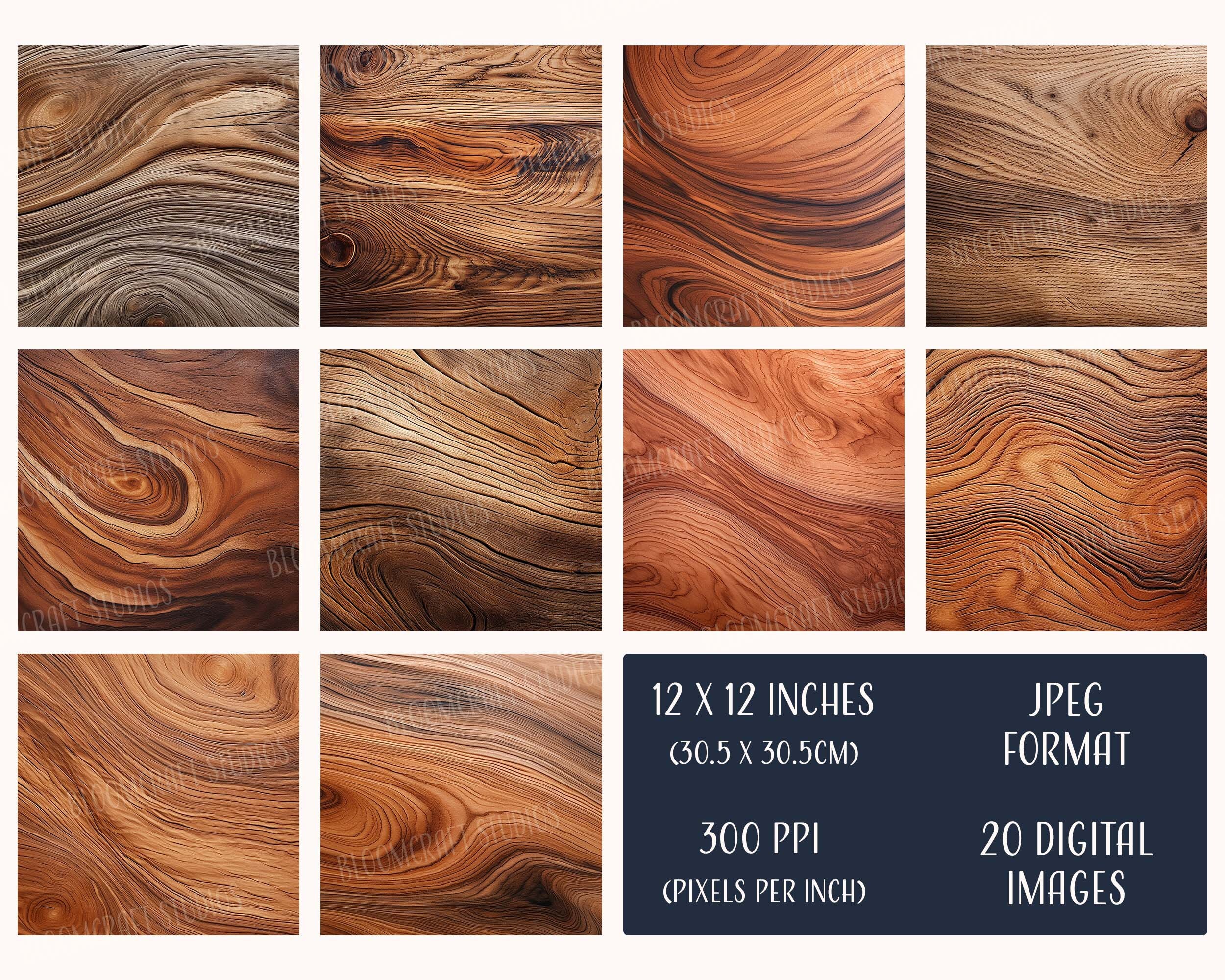 Wood Grain Digital Images, Printable Digital Paper, Instant Download ...