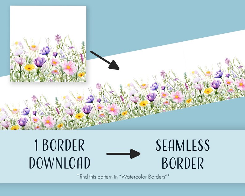 Book Seamless Borders, Printable Digital Paper, Commercial Use, JPEG ...