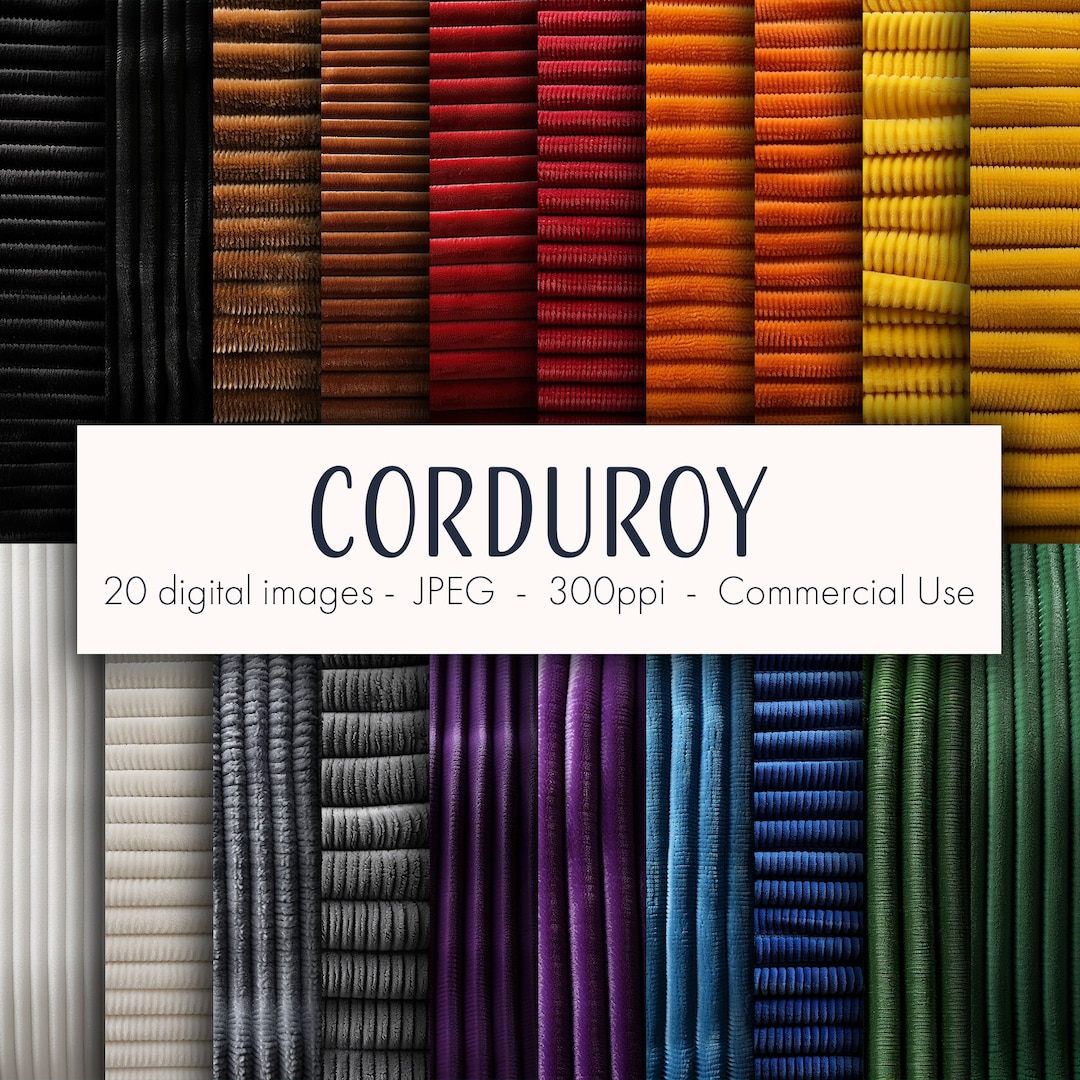 Corduroy Digital Images, Printable Digital Paper, Instant Download ...