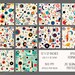 Geo Abstract Art Seamless Patterns, Printable Digital Paper, Instant ...