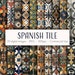 Spanish Tile Digital Images, Printable Digital Paper, Instant Download ...