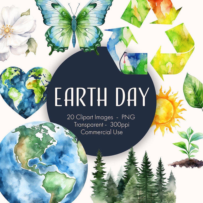 Earth Day Clip Art - Etsy