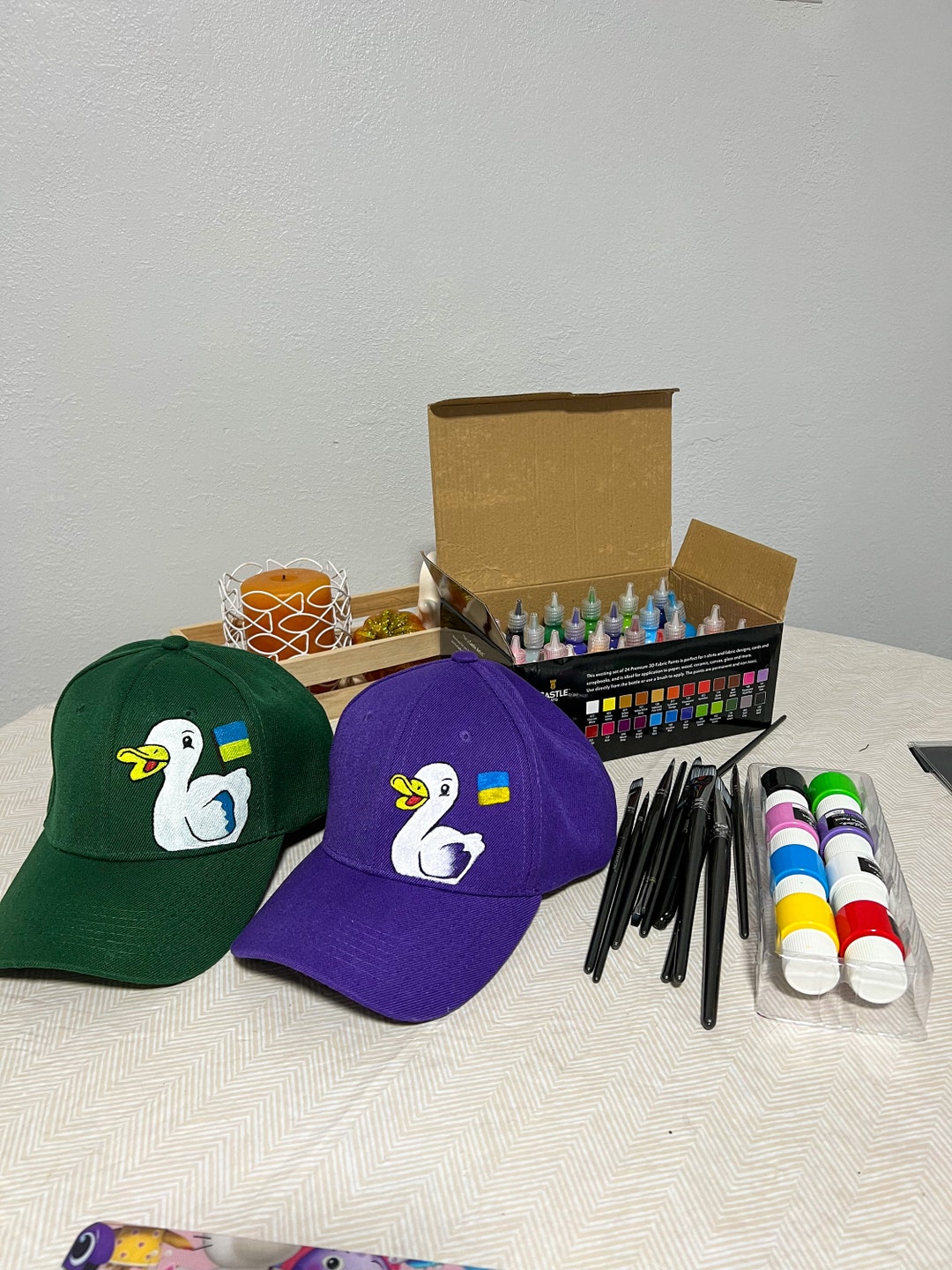 Hand Painted Cap - Etsy