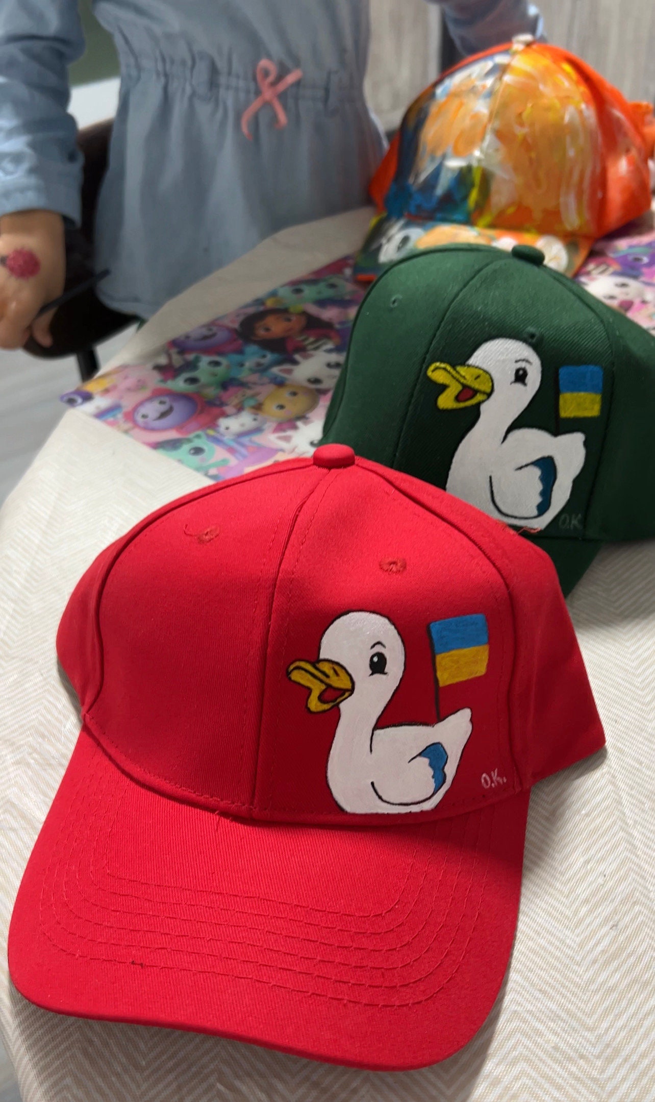 Hand Painted Cap - Etsy