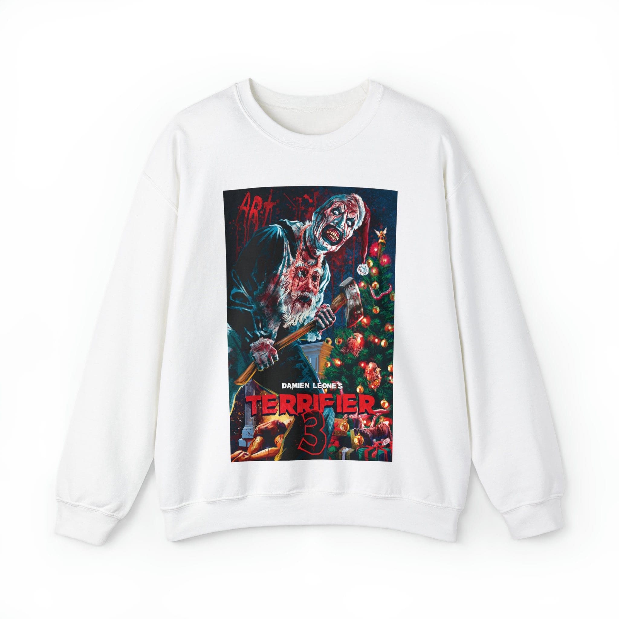 Terrifier 3 Holiday Movie Sweatshirt Art the Clown Xmas Hoodie - Etsy