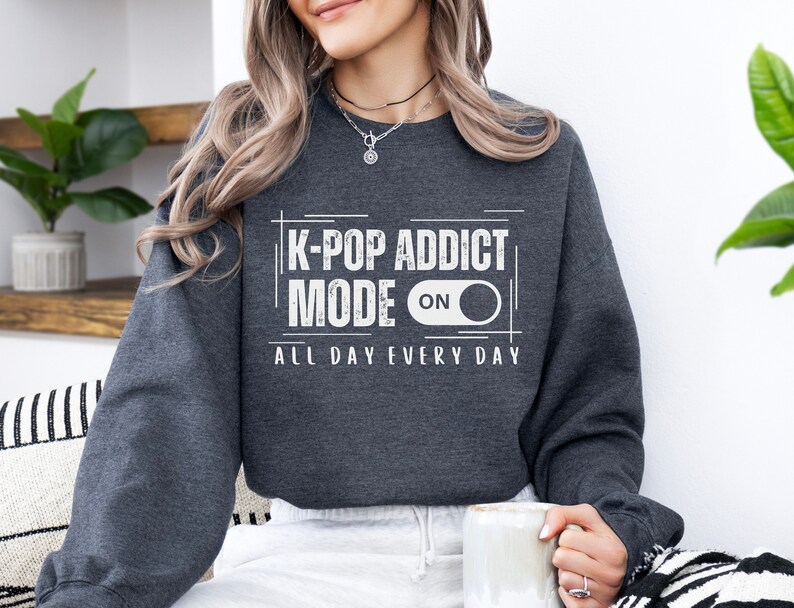 K-pop Addict Sweatshirt: Korean Music Fan Gift - Etsy