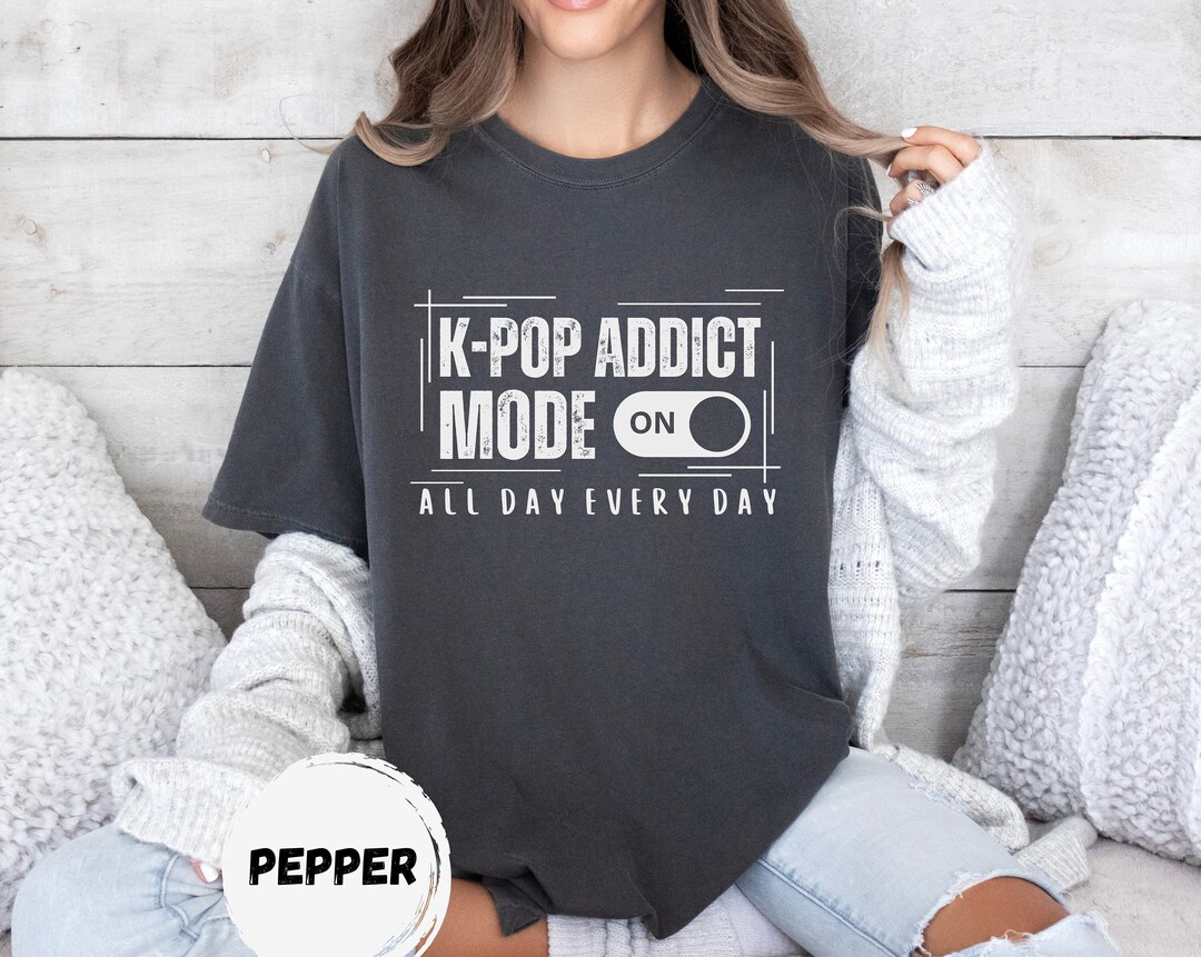 K-pop Addict Comfort Colors Shirt: Korean Music Fan Gift - Etsy