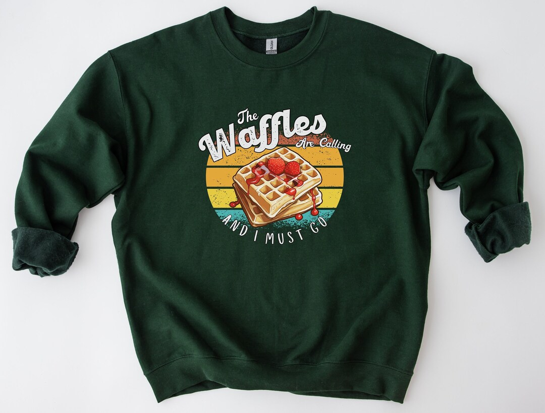 Waffles Sweatshirt | Waffle Shirt | Food Lover Shirt | Waffles Shirt ...
