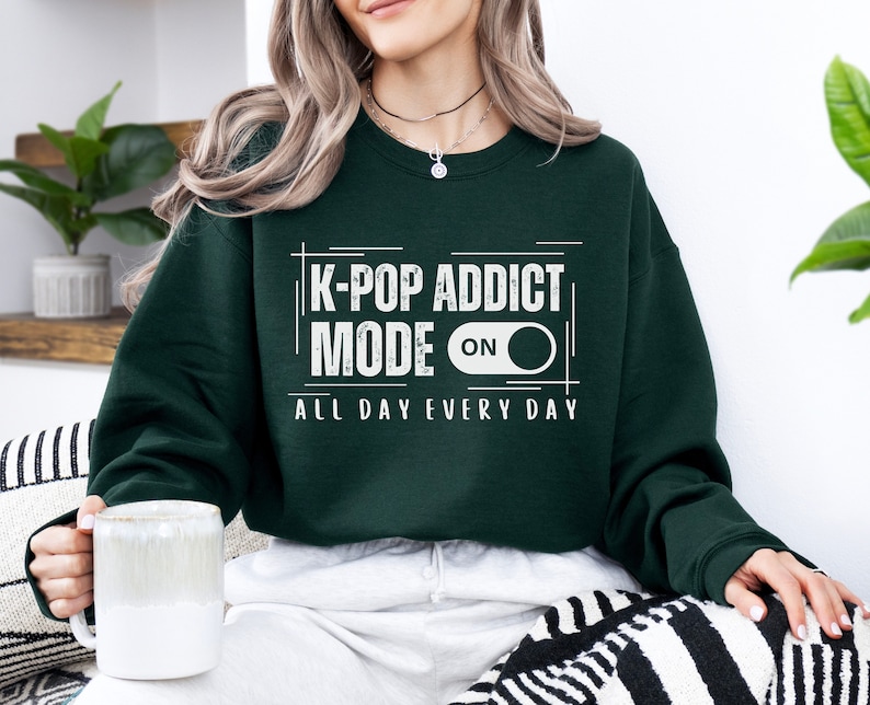 K-pop Addict Sweatshirt: Korean Music Fan Gift - Etsy