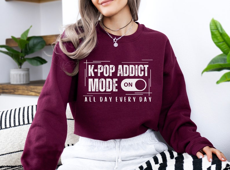 K-pop Addict Sweatshirt: Korean Music Fan Gift - Etsy