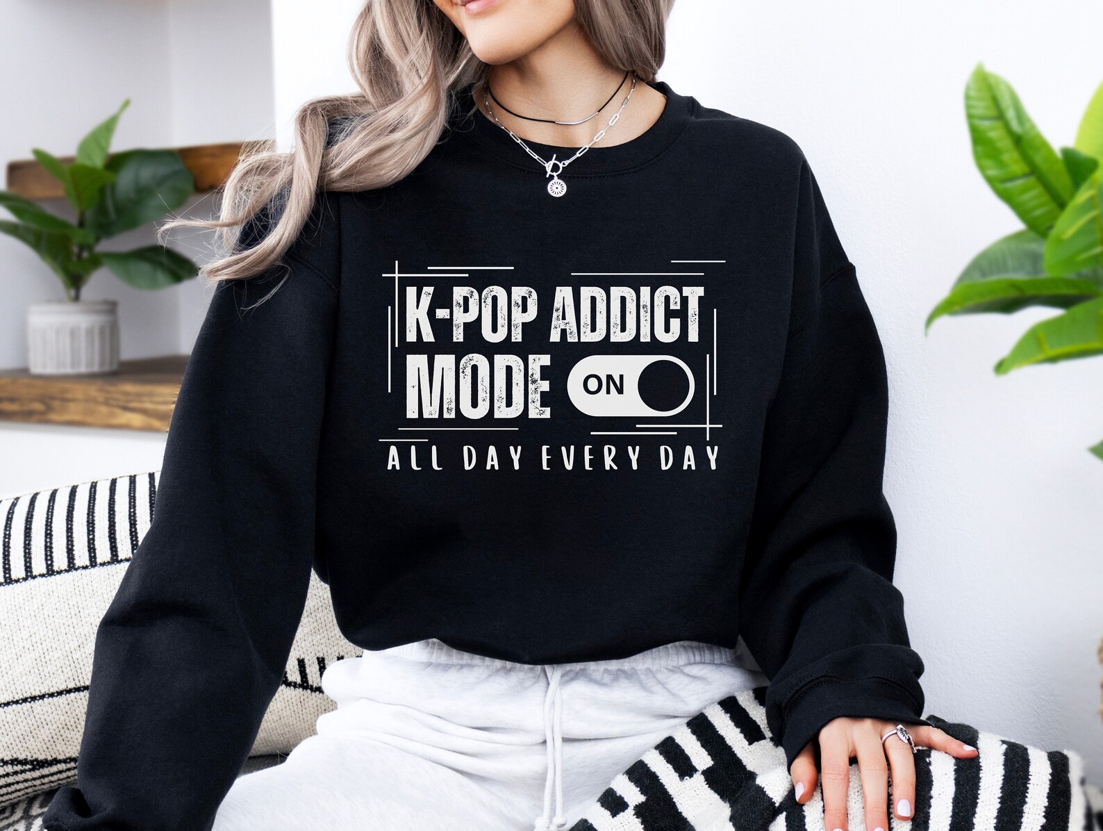 K-pop Addict Sweatshirt: Korean Music Fan Gift - Etsy