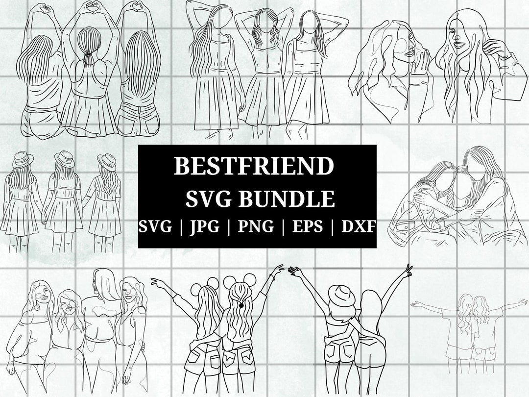 Buy Best Friends SVG Bundle Besties SVG Friendship Day SVG Friends ...