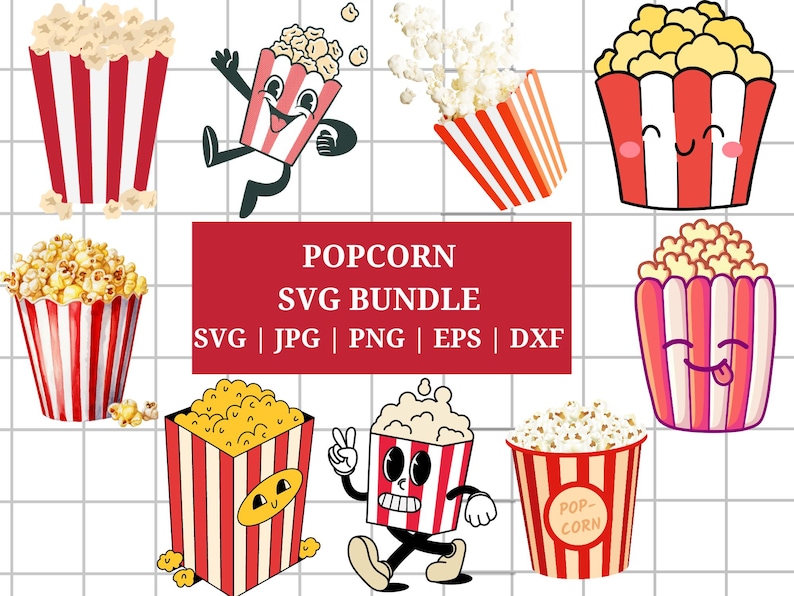 Popcorn Svg, Popcorn Png, Pop Corn Svg, Popcorn Cut File, Popcorn Clip ...