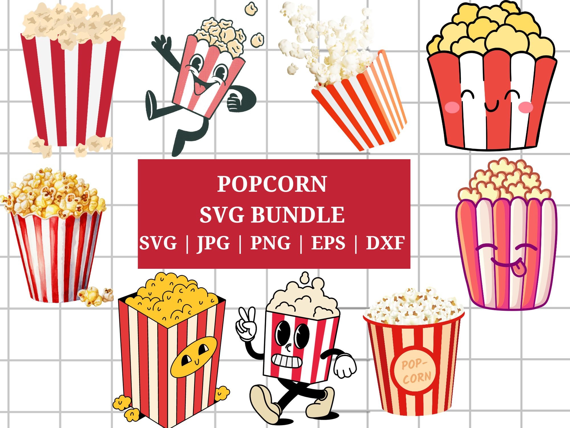 Popcorn Svg, Popcorn Png, Pop Corn Svg, Popcorn Cut File, Popcorn Clip ...