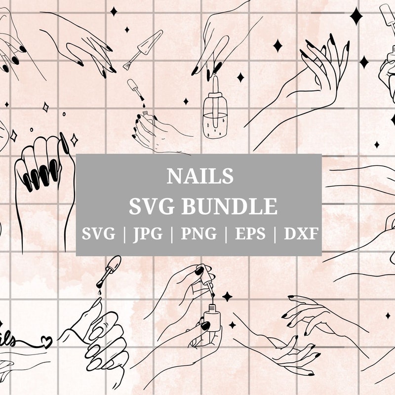 Nails Svg - Etsy
