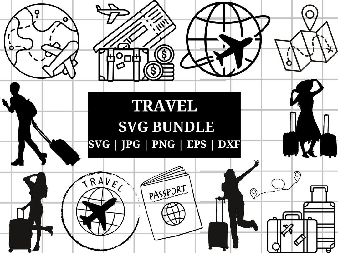 Travel Svg Bundle, Funny Travel Svg, Traveling Svg, Travel Clipart, Svg ...