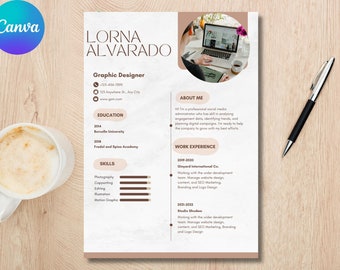 Editable Modern CV TEMPLATE for Microsoft Word Professional Resume ...