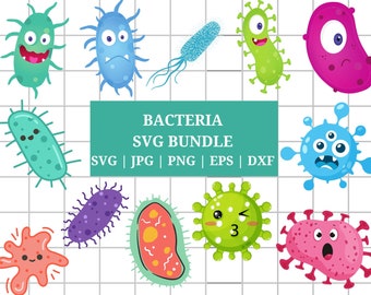 Bacteria Svg,bacteria SVG, Bacteria Clipart, Bacteria Vector, Bacteria ...