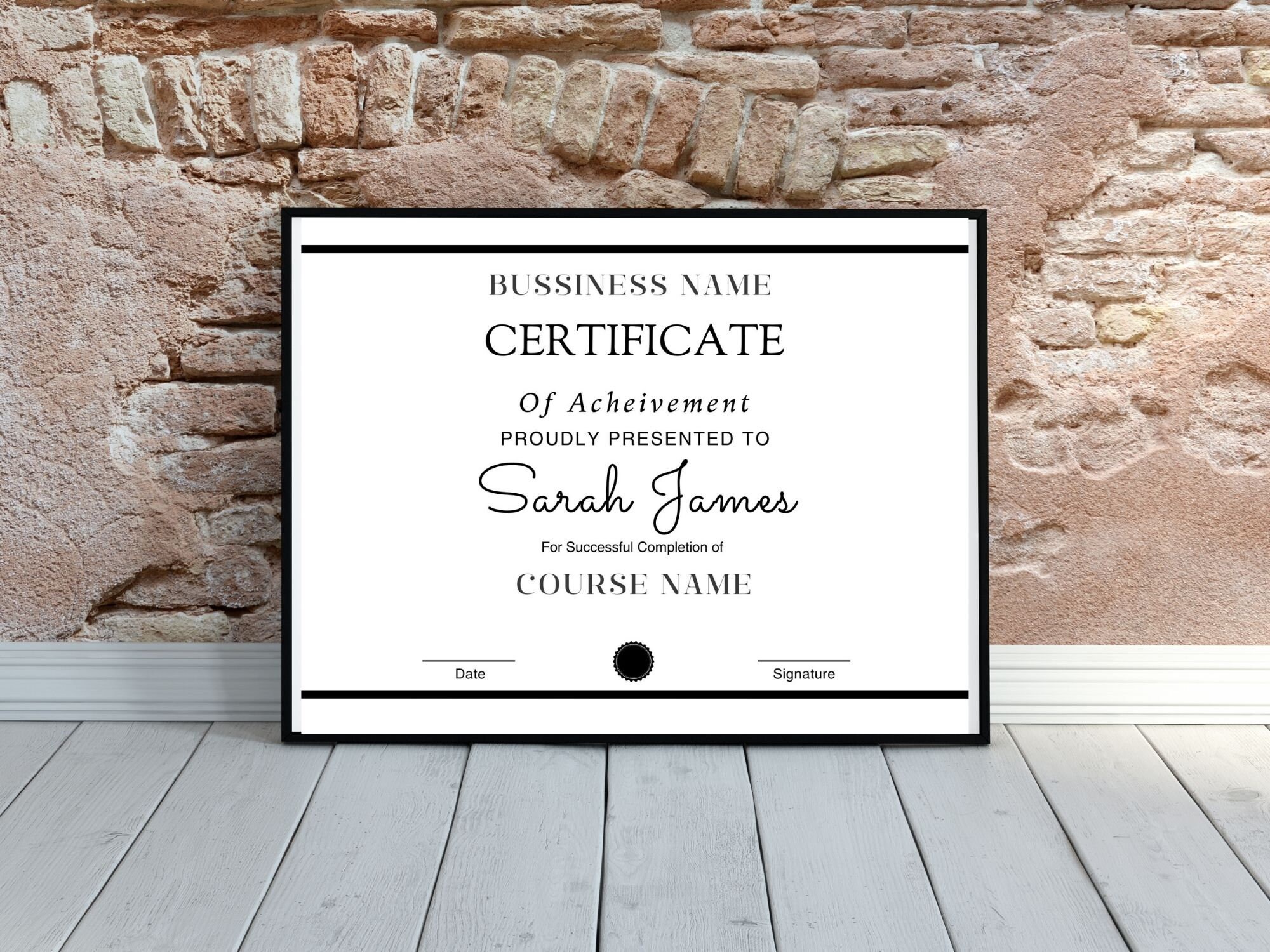 Editable Training Certificate Template: Esthetician Course Completion ...
