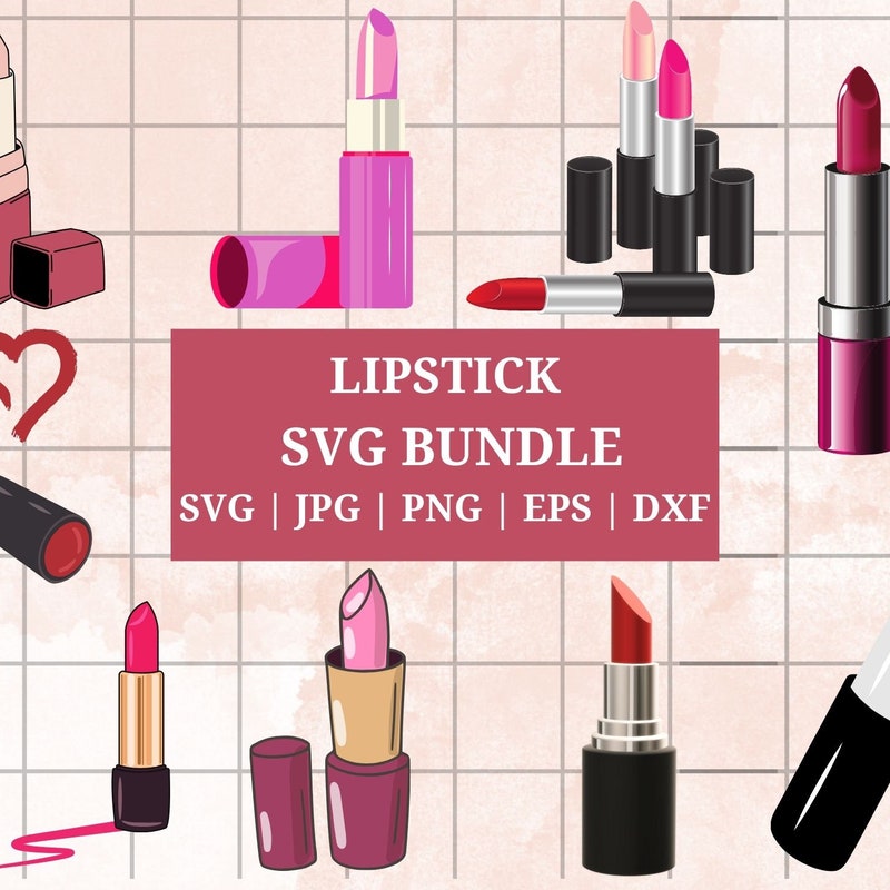 Lipstick Svg - Etsy