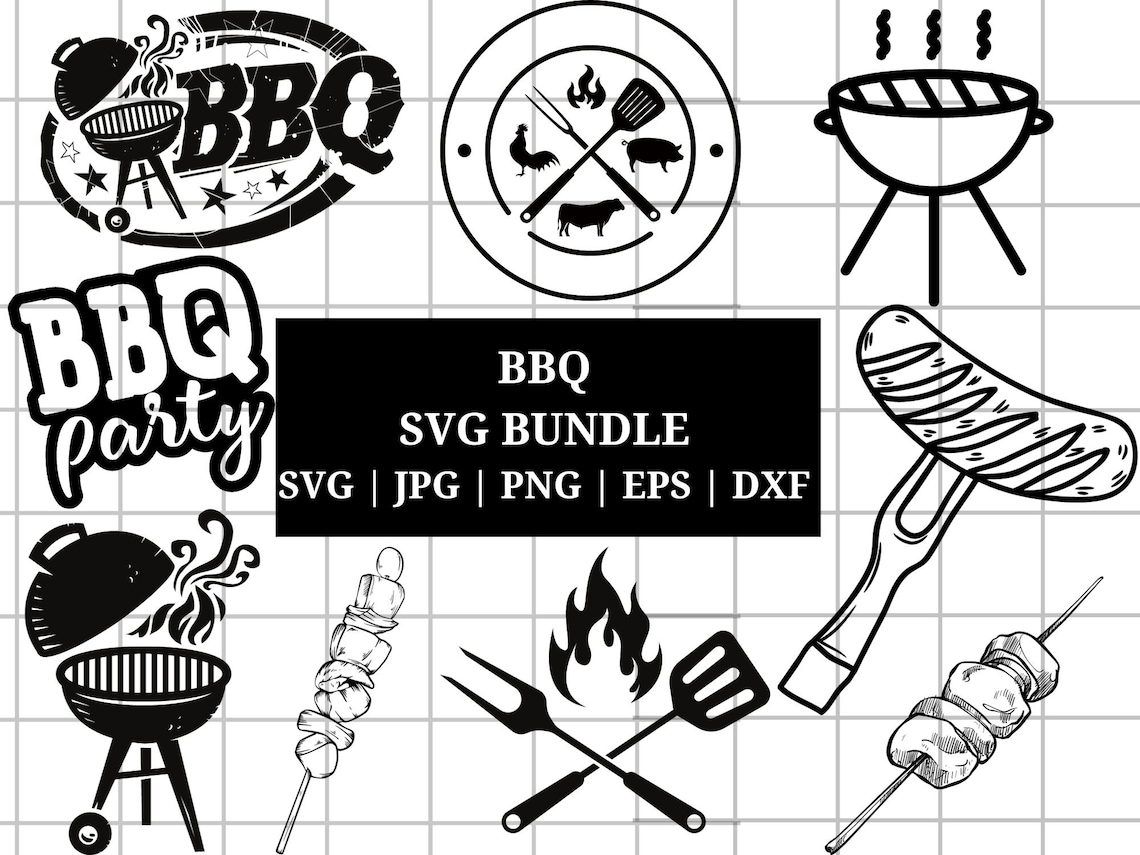 Barbeque SVG Bundle, BBQ Svg Bundle, BBQ Svg, Grilling Svg, Kitchen Svg ...