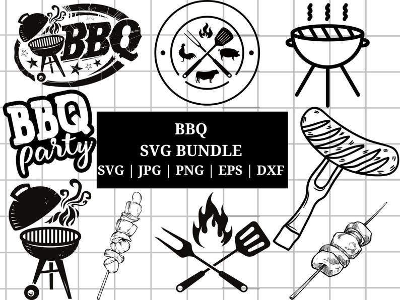 Barbeque SVG Bundle, BBQ Svg Bundle, BBQ Svg, Grilling Svg, Kitchen Svg ...