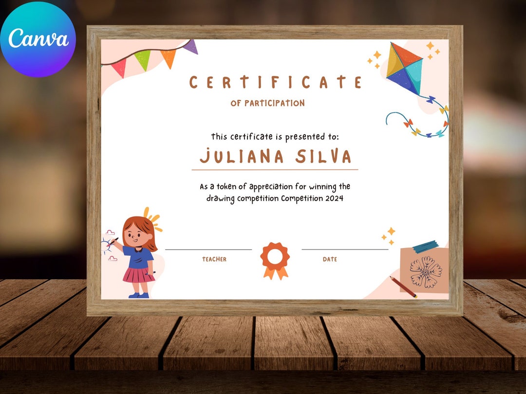 Pastel End of Year Class Certificate Awards for School Students - Etsy