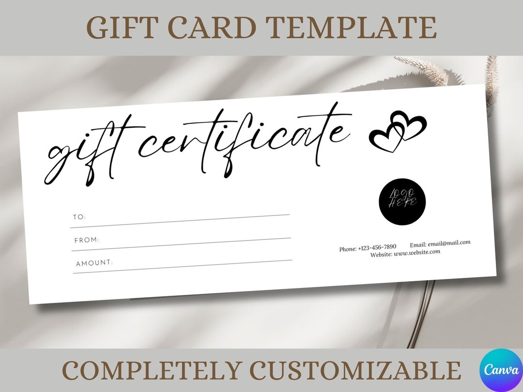 Modèle de chèque-cadeau, Modèle de chèque-cadeau modifiable, Chèque ...