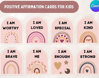 Positive Affirmation Cards for Kids 32 Printable Affirmation Cards ...