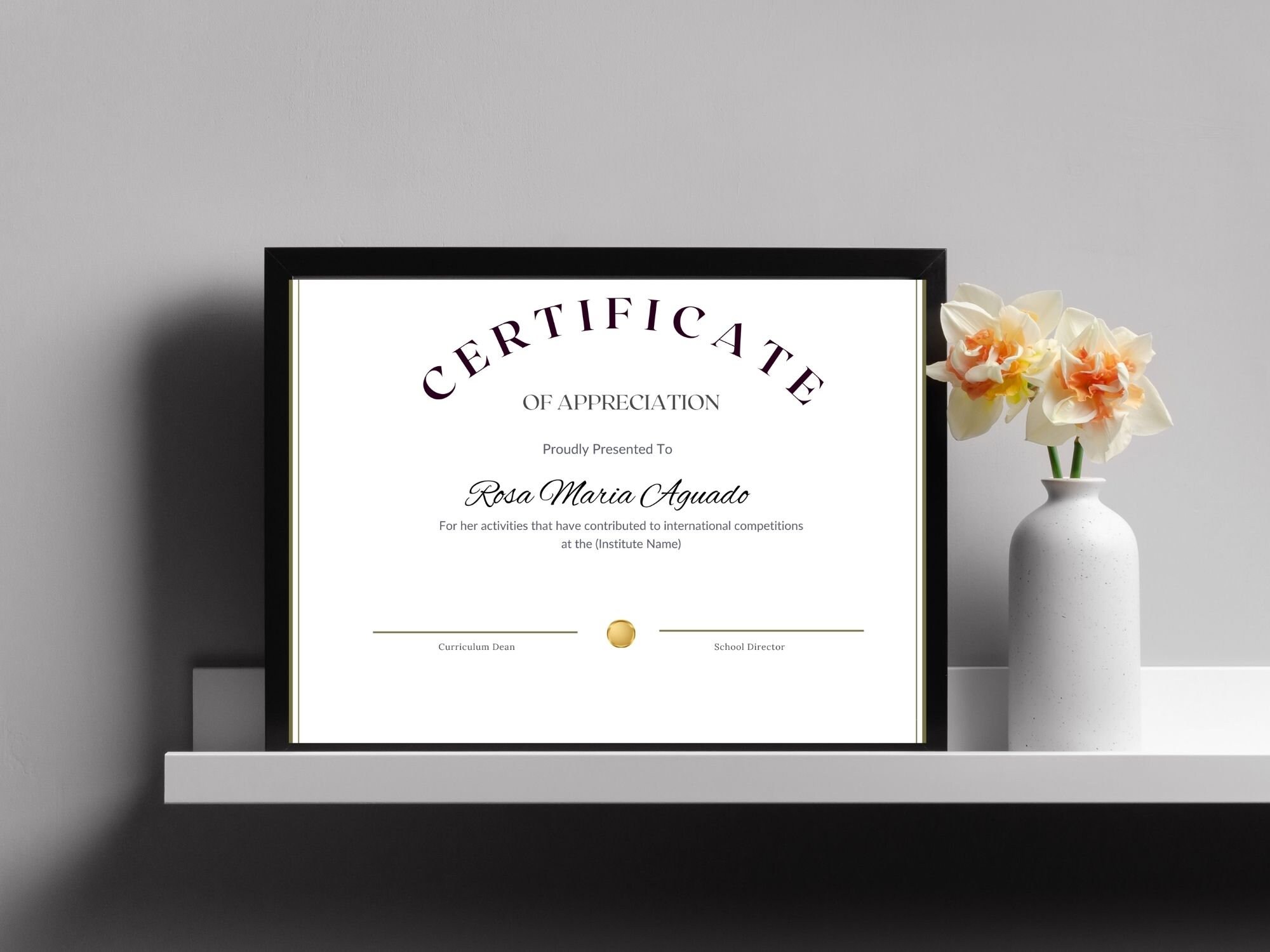 Editable College Diploma With Gold Seal Printable College Graduation ...