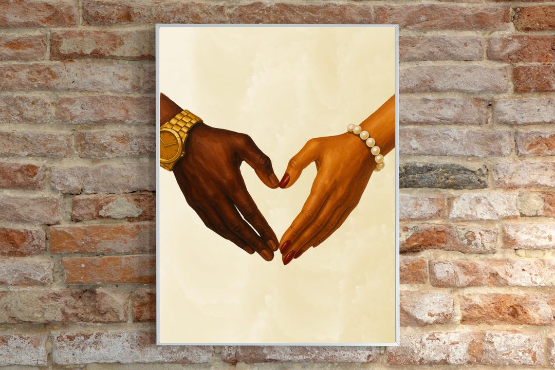 Heart Hands Print: Love & Unity Wall Art (digital Download) - Etsy