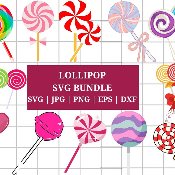 Lollipop Svg Clipart - Etsy