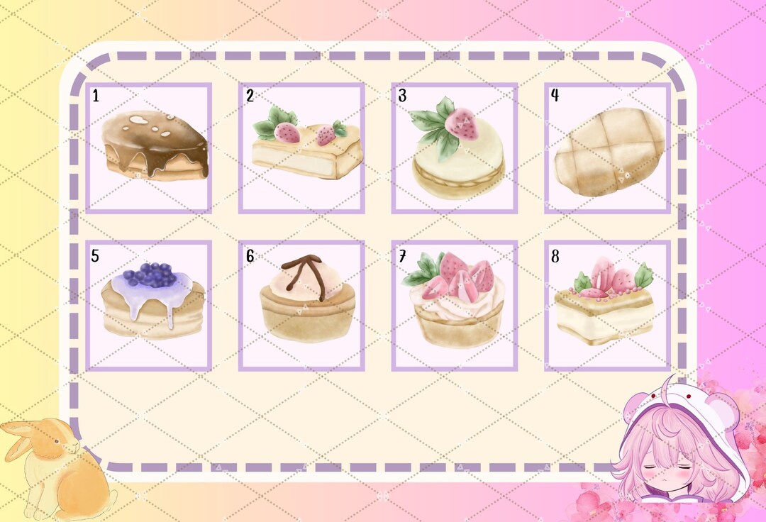 Hand Drawn Clip Art Cute Bakery - Etsy