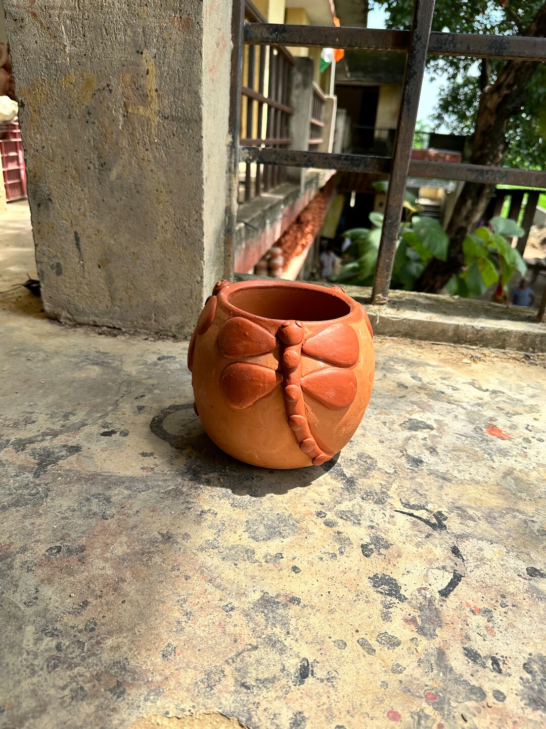 Terracotta Caterpillar Planter Artisan Garden Decor - Etsy