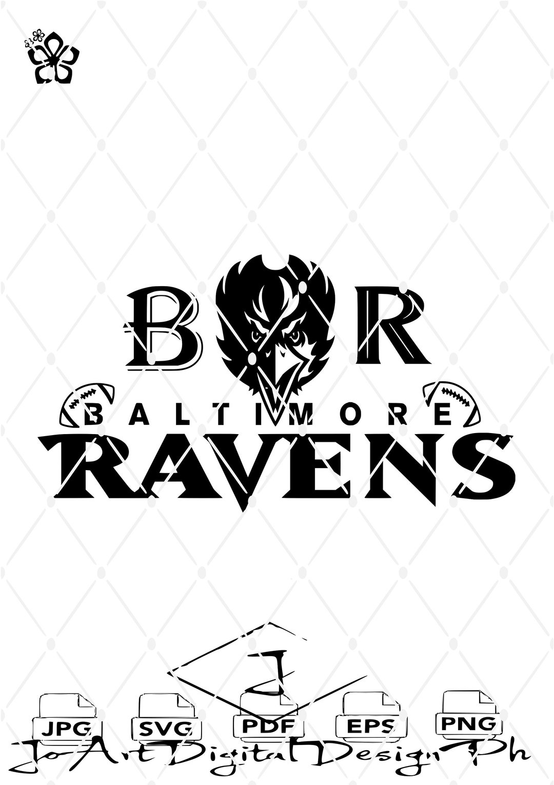 Ravens, Baltimore SVG Files - America Svg - Baltimore PNG - Baltimore ...