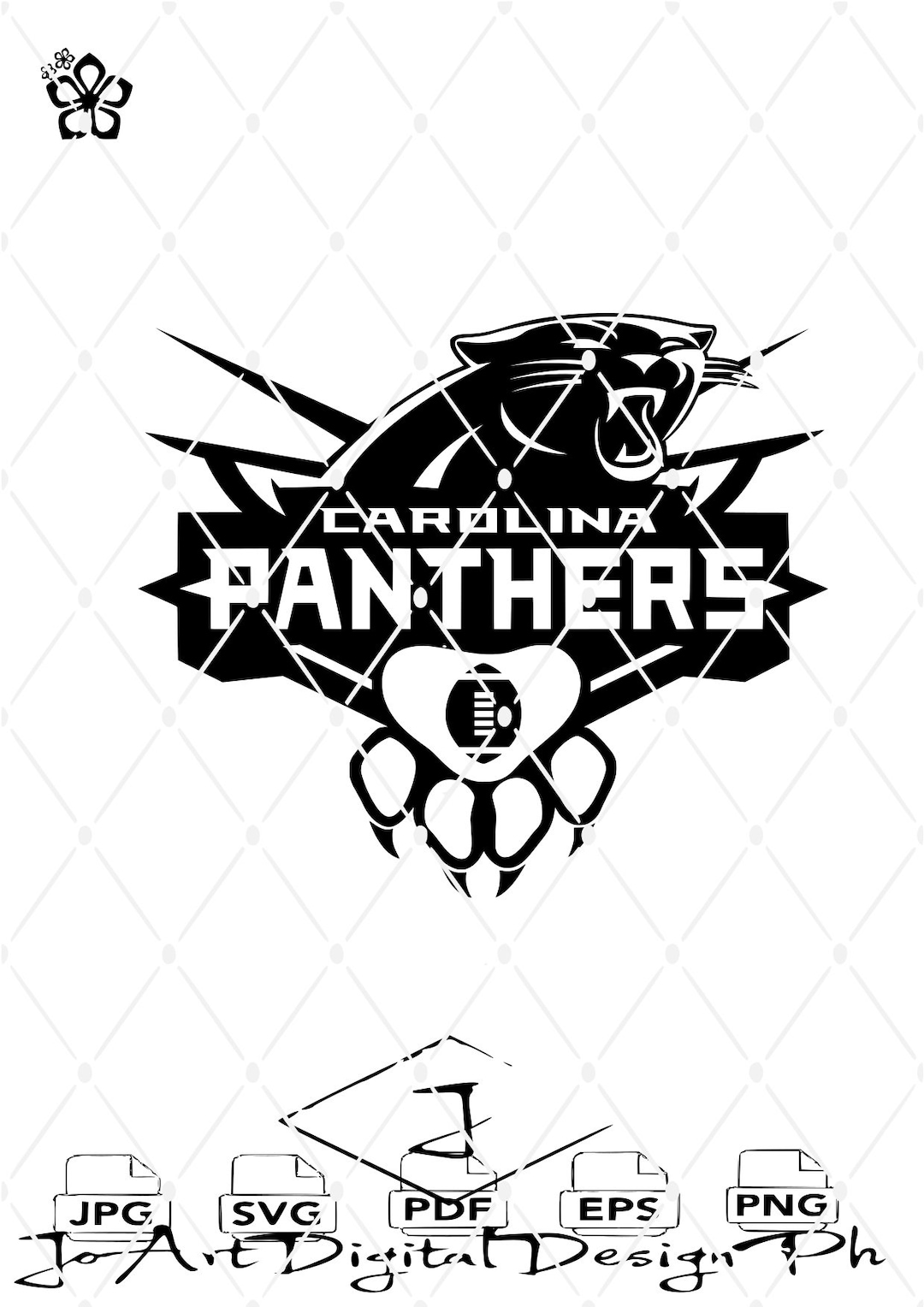 Carolina Football City Skyline SVG JPG PNG Eps Pdf - Perfect for Any ...