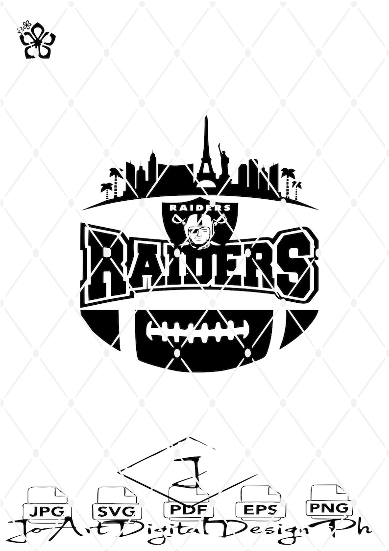Raiders Football SVG PNG PDF Eps Jpg Digital Downloads - Etsy