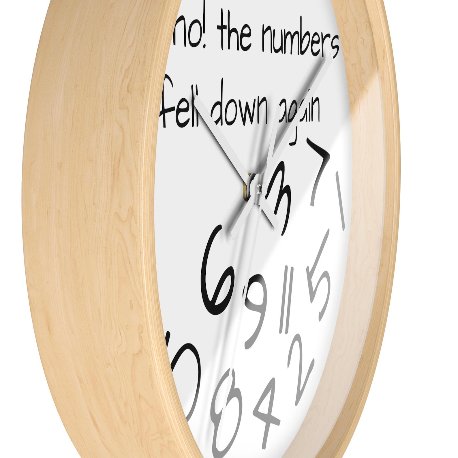 Oh No the Numbers Fell Down Again Clock Funny Wall Decor Unique Home ...