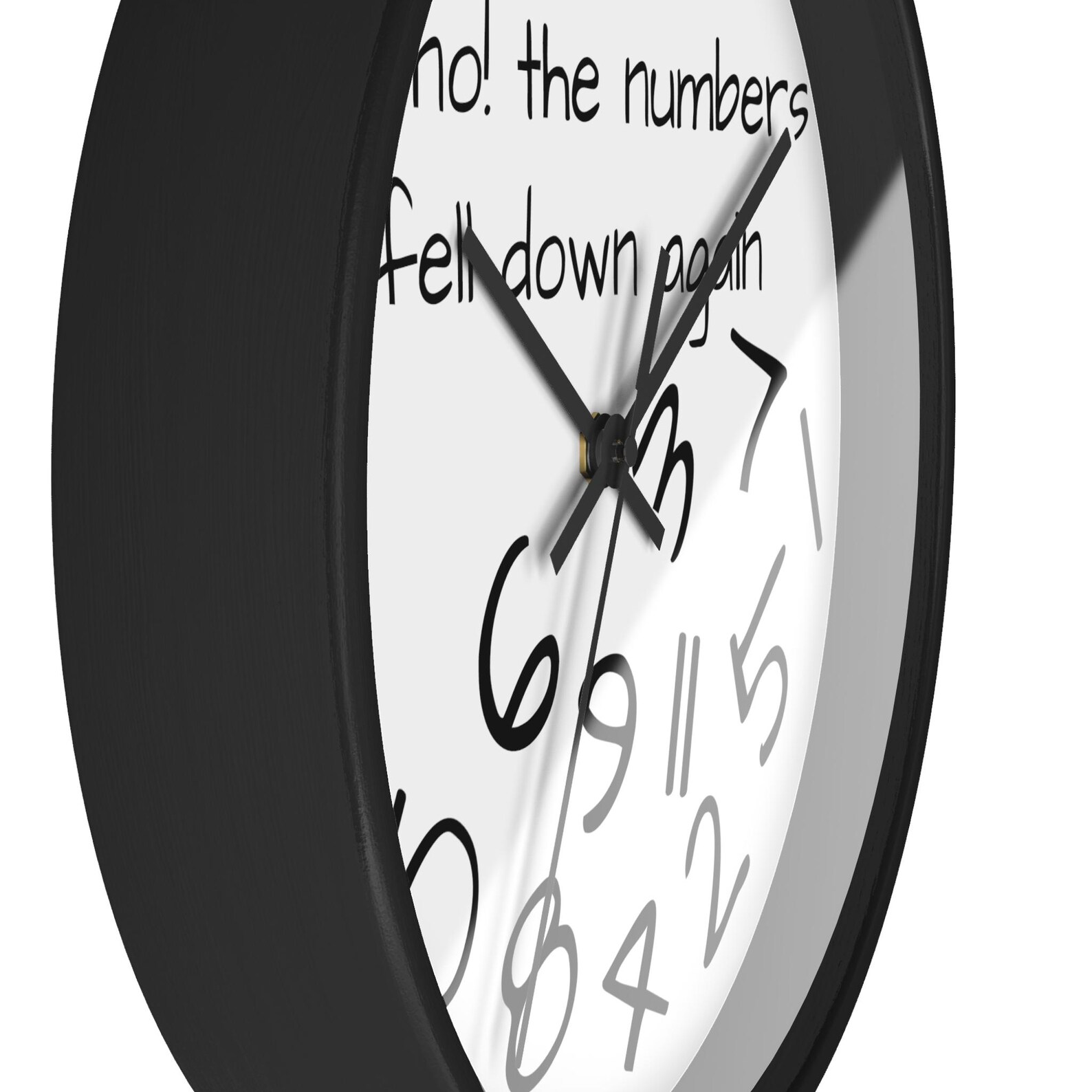 Oh No the Numbers Fell Down Again Clock Funny Wall Decor Unique Home ...