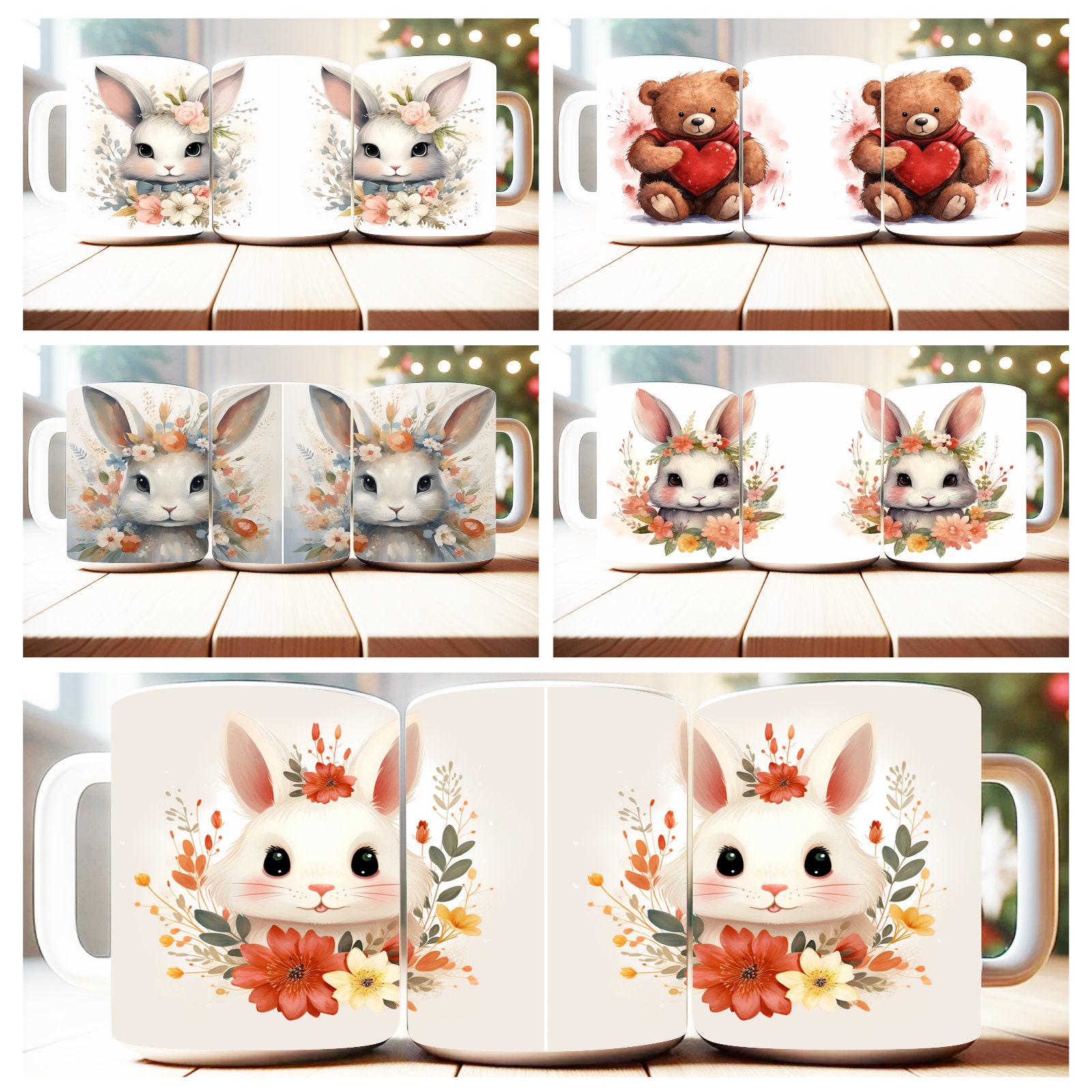 100 Valentines Day Mug Wrap Bundle Sublimation Designs PNG, 11oz and ...