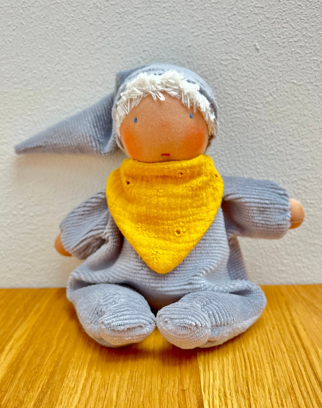 Elliot 22 Cm Waldorf Style Doll Ideal First Doll. Includes Bib for ...