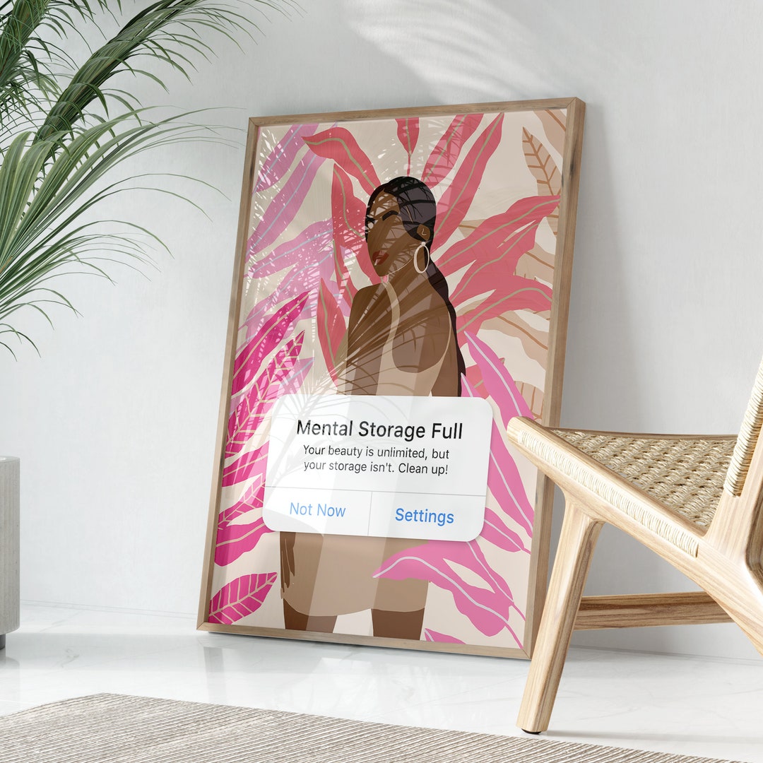 Mental Health Poster, Affirmation Print, Kindness Positivity Poster ...