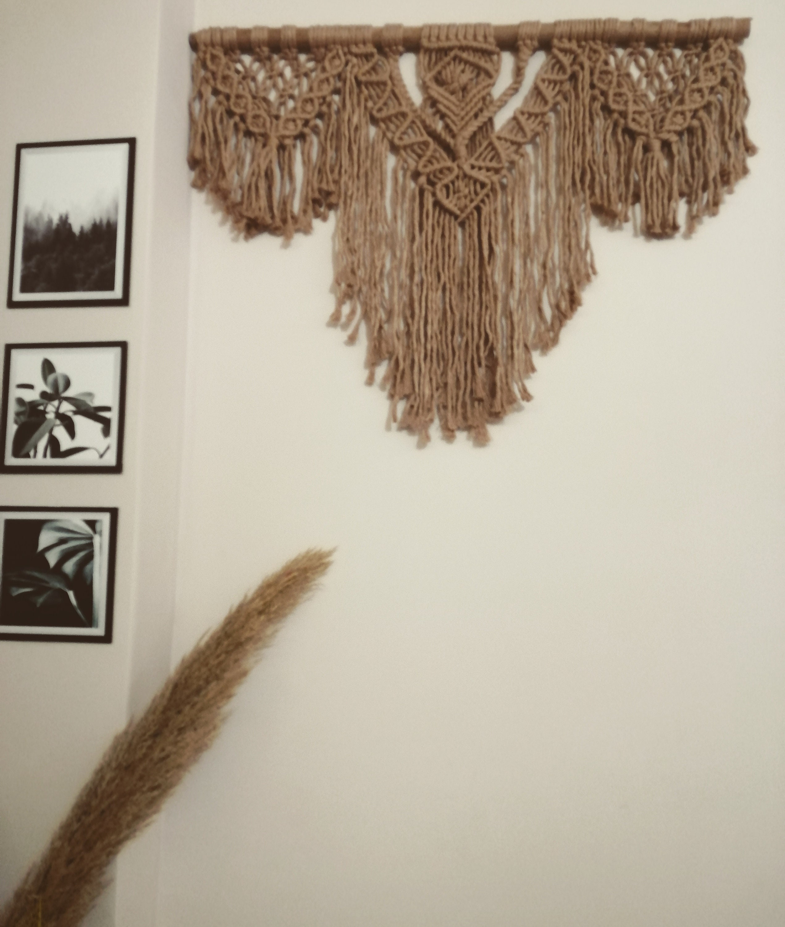 Makrome Duvar Dekoru Yatak Başlığı %100 Pamuk Iplikten özenle - Etsy