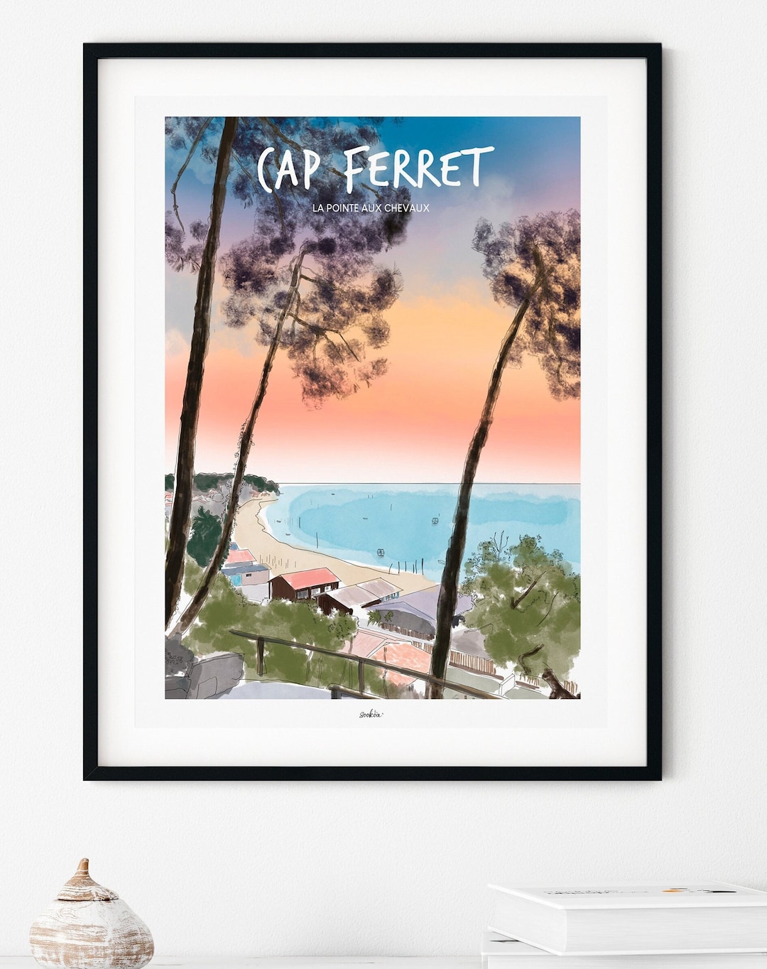 Poster CAP FERRET Arcachon Basin - Etsy