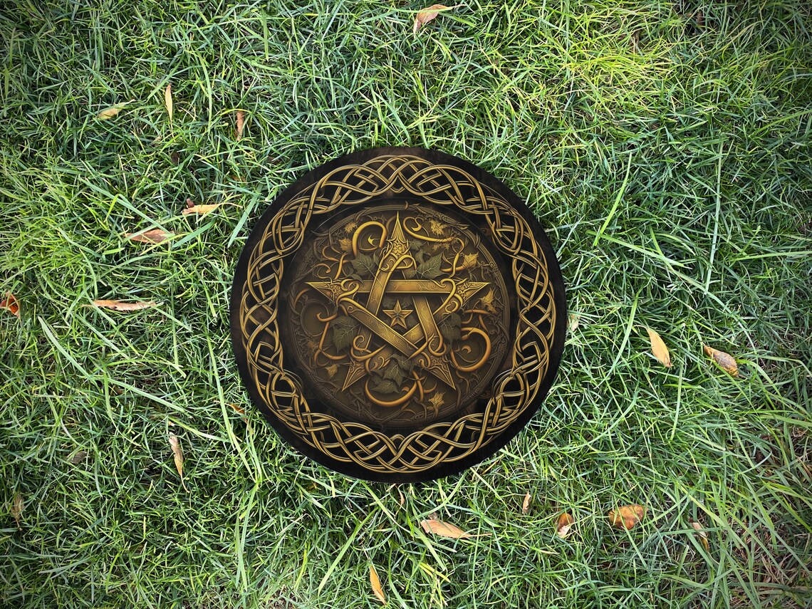 Altar Tile Pentacle , Pentagram Altar, Wall Decor, Witchcraft Altar ...