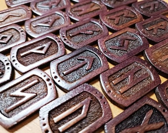 Wooden Runic Set, 25 Pcs With Velvet Pouch Wood Runes Elder Futhark - Etsy