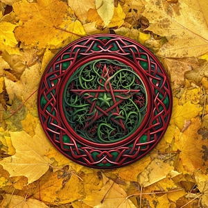 Altar Tile Pentacle , Pentagram Altar, Wall Decor, Witchcraft Altar ...