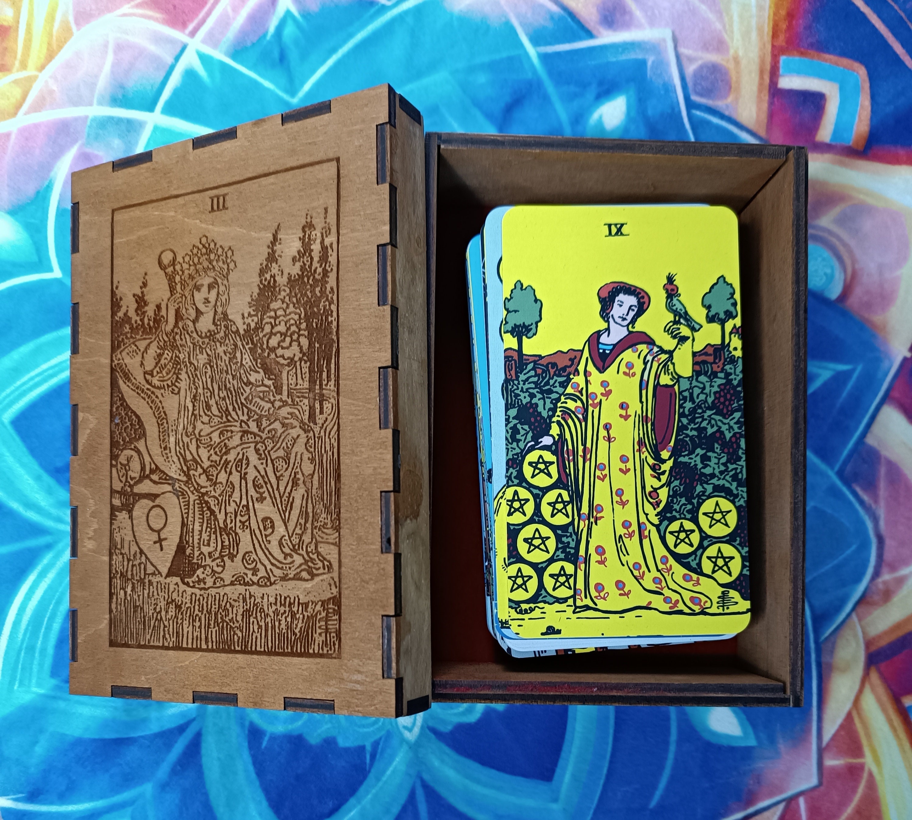 Tarot Box the Empress Tarot Card Storage Treasury Box - Etsy